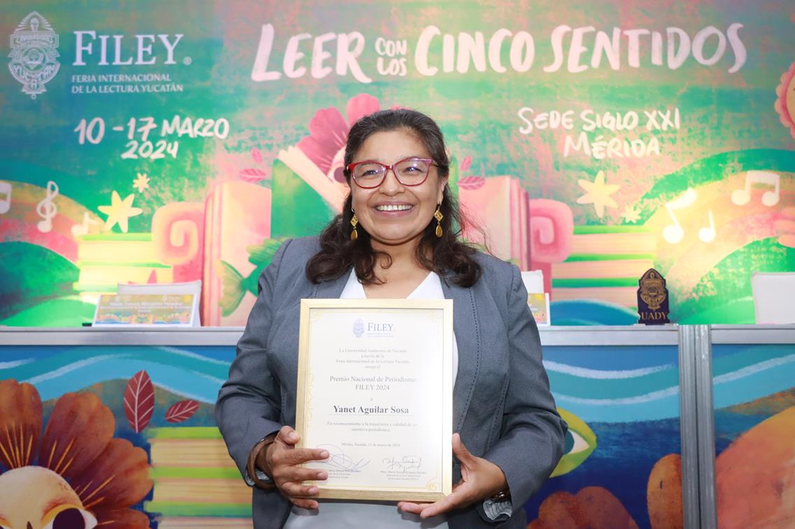 Yanet Aguilar Sosa, Premio Nacional de Periodismo FILEY 2024 - FILEY